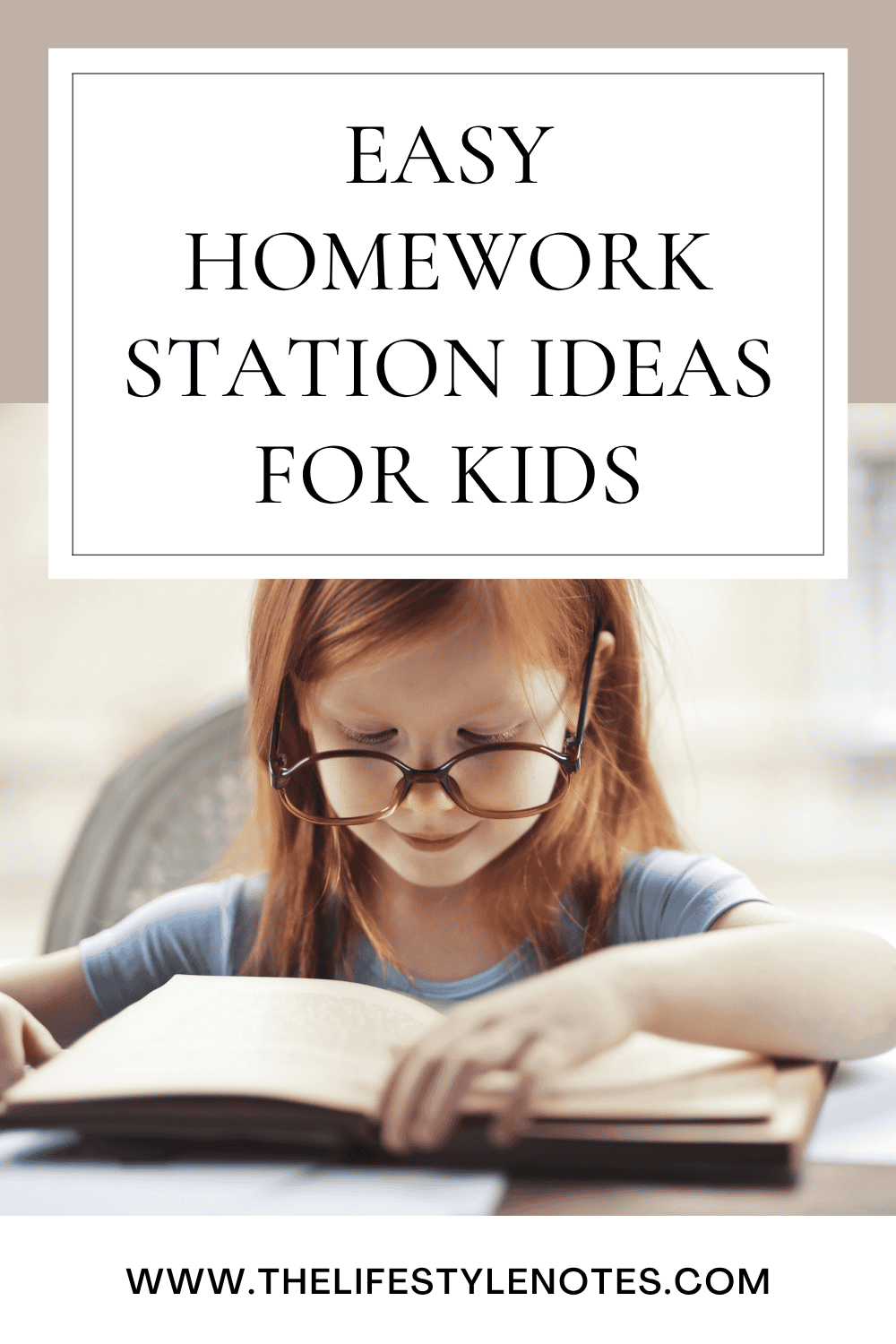 How to Create a Homework Station for Kids - The Lifestyle Notes